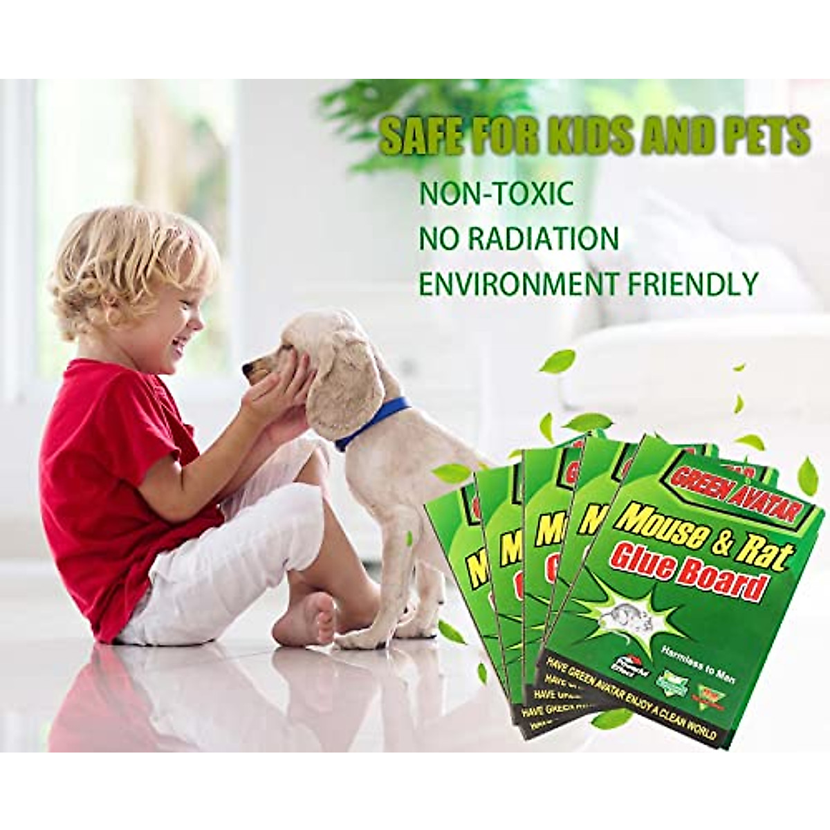 Ezoon 12 Pack Large Mouse Glue Traps with Enhanced Stickiness, Rat Mouse Traps, Snake Mouse Traps Sticky Pad Board for House Indoor Outdoor, Easy to Set, Extra Large (8.3" x 12")