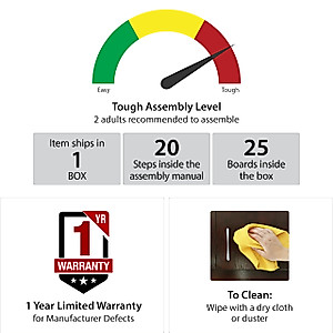 Novogratz Brittany Desk, Florence Walnut