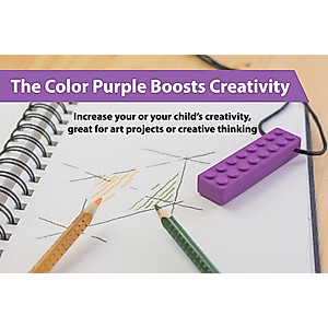 Tilcare Chew Chew Sensory Necklace – Best for Kids or Adults That Like Biting or Have Autism – Perfectly Textured Silicone Chewy Toys - Chewing Pendant for Boys & Girls - Chew Necklaces (6-Pack)