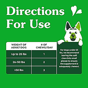 Greenies Supplements Hip and Joint Supplements for Dogs, Chicken Flavor, 30 Count Soft Chews Dog Joint Supplements, 6.08 oz.