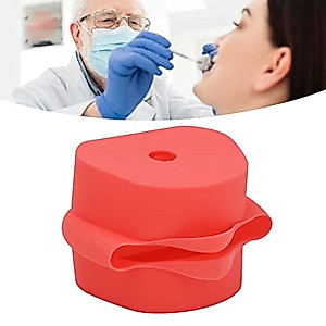 Oral Simulator Mannequin Head, Denist Simulator Manikin Phantom Head Replacement Skin Soft Silicone Removable Denist Model Accessory Red Skin Simulator for Denist Education