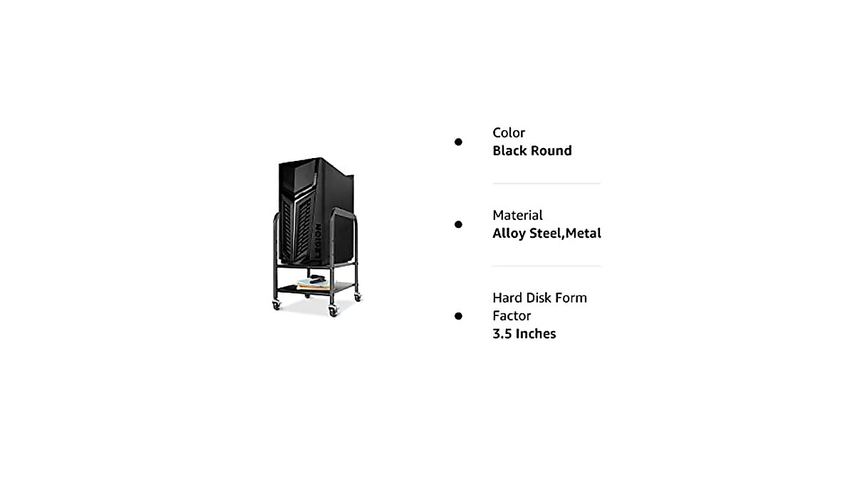 Adjustable CPU Tower Stand with 360° Locking Wheels | 360Tronics