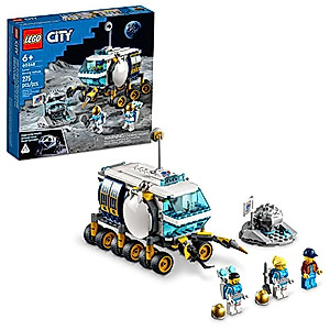 LEGO City Lunar Roving Vehicle 60348 Outer Space Toy, NASA Inspired Set for Kids 6 Plus Years Old with 3 Astronaut Minifigures