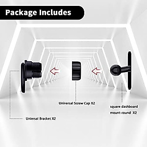 [2PCS PACK] KHTONE Car Phone Mount, Dashboard Sticker Phone Holder for it up Grip, Design fort User, Easy Clip