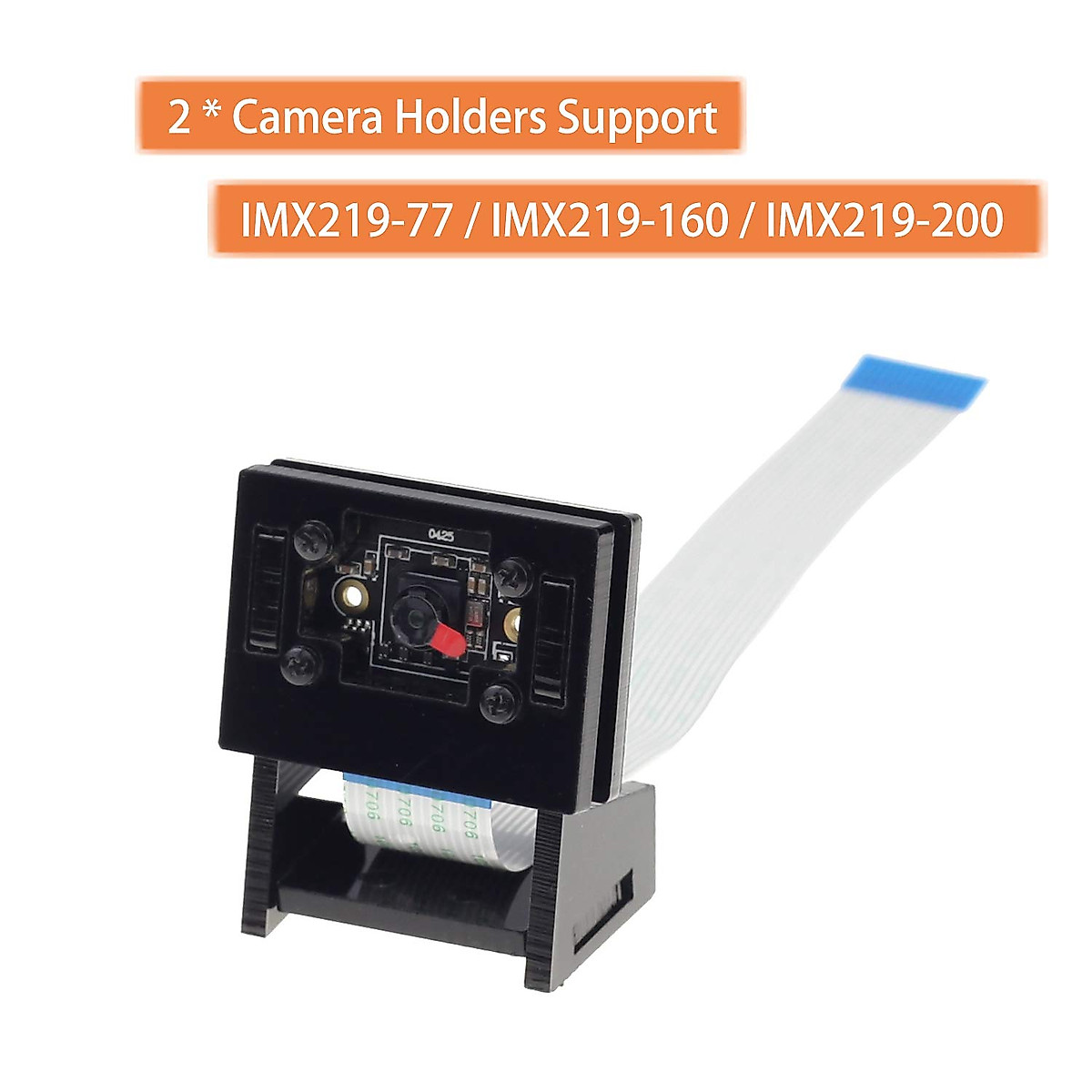 Makeronics Developer Kit for Jetson Nano -IMX 219-77 Camera Module with Camera Case| 64GB Class 10 TF Card with Card Reader | Jetson Nano Acrylic Case for A02 and B01