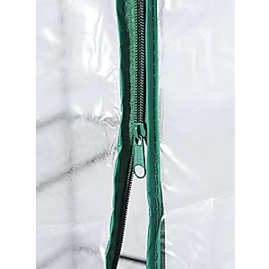 Miracle-Gro 4'8" x 4'8" x 6'5" All-Season Small Walk-in Greenhouse with 8 Wire Shelves for Outdoors, Easy-Access and Durable, Translucent