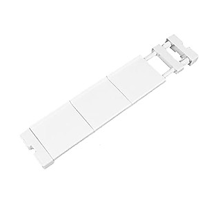LIYIVNAA Expanding Narrow Closet Shelf Tension Rod Slim Cupboard Divider Hanger Adjustable Cabinet Organization Storage Rack Windowsill Bathroom Shelving Unit for Small Space - White