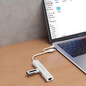 fire Stick ethernet Adapter w/OTG Cable for Android, C USB hub Laptop, USB to RJ45 Adapter Compatible with Samsung Raspberry Pi Dell and Mac Chromebook Tablets