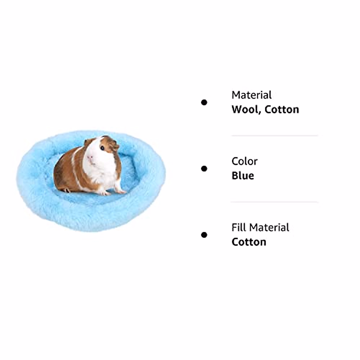 FEBSNOW Guinea Pig Beds, Hamster Bed Hedgehog Bed for Hamster/Hedgehog/Squirrel/Tortoise/Lizard and Other Small Animal with 1 Pack Hair Remover Brush