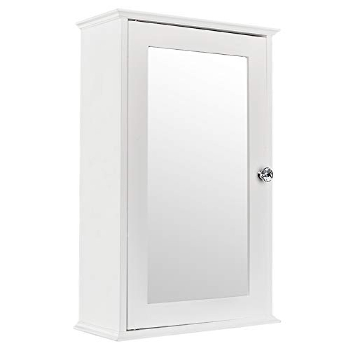 Ochine Wall Mount Bathroom Cabinet Medicine Cabinet Storage Organizer Single Door Mirror Indoor Bathroom Wall Mounted Cabinet Shelf White Large Storage Bathroom Medicine Cabinet Mirror Cabinet