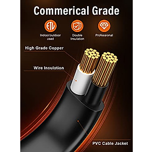 GPATIO Outdoor String Lights, 60FT(50+10) Waterproof Patio Lights with 32 Dimmable Hanging Lights Globe ST38 Bulbs, 2700k Shatterproof for Backyard Gazebo Porch Garden Commerical Outside Decor