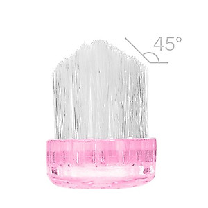 Supersmile New Generation Toothbrush w/ Patented 45° Soft Nylon Bristles - Whitening Tooth Brush w/ Ergonomic Handle Guarantees ADA Recommended Brushing Angle for Adults & Children (Pink)