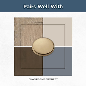 Franklin Brass Bar Cabinet Pull, Champagne Bronze, 3 in (76mm) Drawer Handle, 10 Pack, BAR076Z-CZ-B