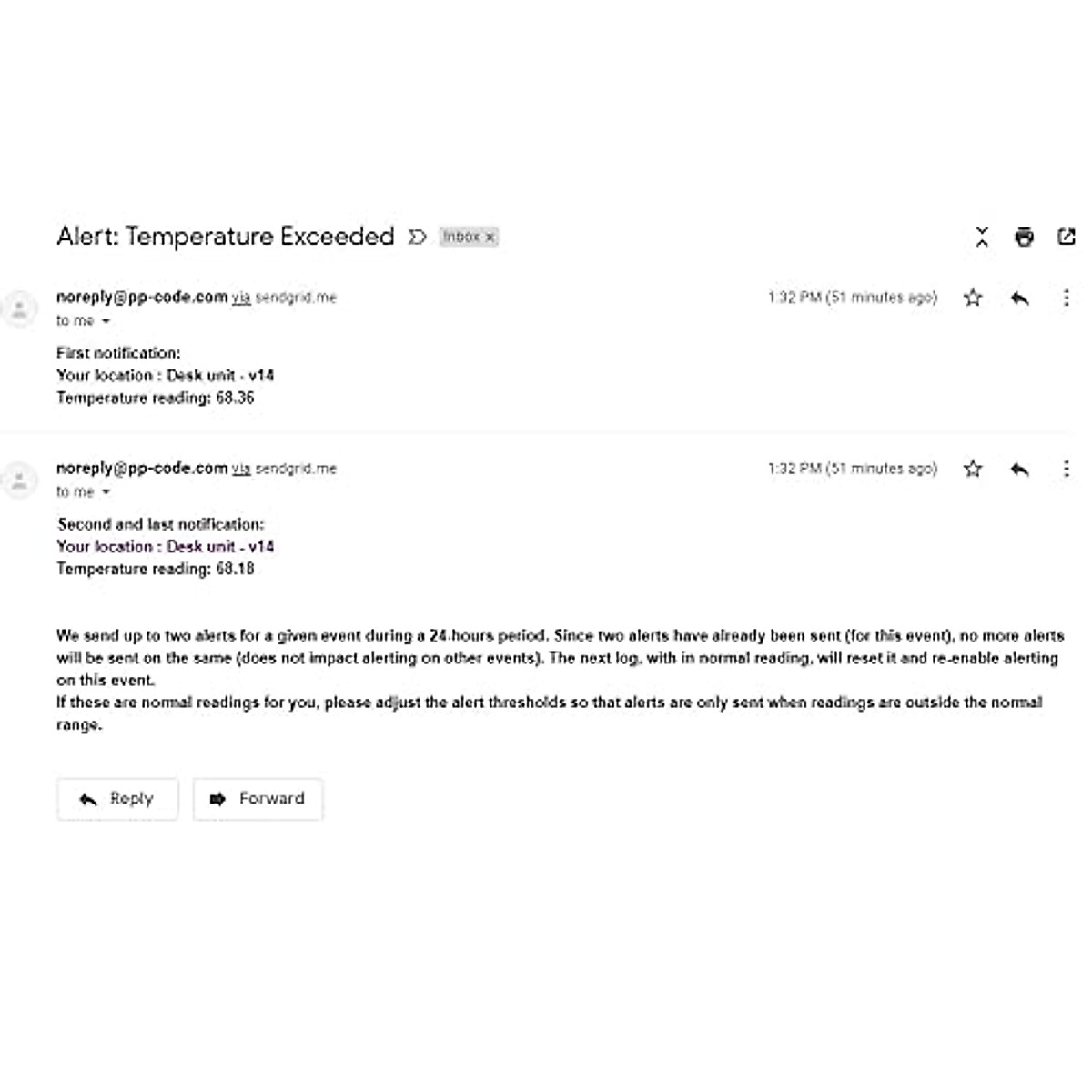pp-Code WiFi Temperature, Humidity and Pressure Sensor, Monitor from Anywhere with Email & Text Alerts (with Pressure Sensor)