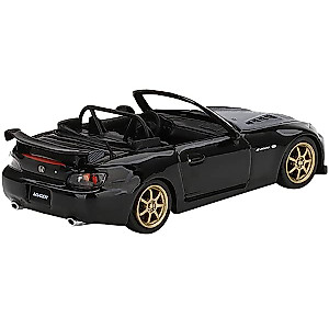 Truescale Miniatures S2000 (AP2) Mugen Convert. Berlina Black with Carbon Hood & Gold Wheels Ltd Ed to 3600 pcs 1/64 Diecast Model Car by True Scale Miniatures MGT00309
