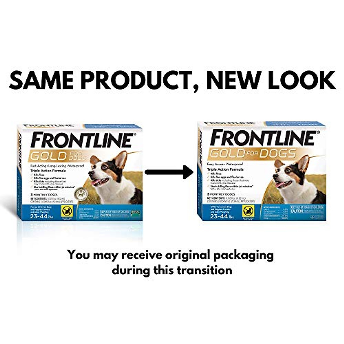 FRONTLINE® Gold for Dogs Flea & Tick Treatment, 23 - 44 lbs, 6ct