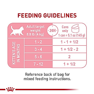 Royal Canin Feline Health Nutrition Kitten Loaf in Sauce Canned Cat Food, 5.1 oz can (24-count)