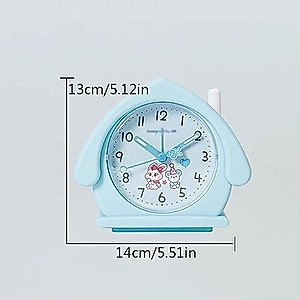 HEGZA Analog Alarm Clock Cute Loud Alarm Clock, Kids Alarm Clocks for Bedroom with Silent Non-Ticking and Night Light, Alarm Clock for Kids Teens Girls Kids Alarm Clocks (Color : 1)