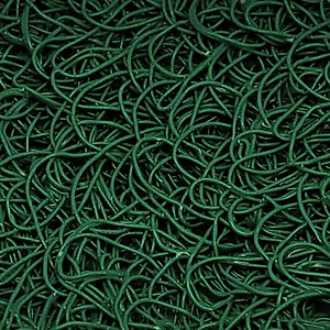 American Floor Mats Vinyl Mesh Heavy-Duty Entrance Green 3' x 6' Scraper Mat Without Backing/Borders - Drainable