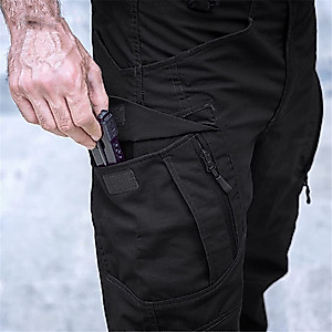 BUTERULES Tactical Pants Military Clothing Men's Outdoor Work Cargo Pants Airsoft Army Combat Trousers Dark Gray L(32)