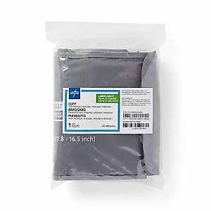 Medline Digital Blood Pressure Monitor Cuff Adult Large 1Ct