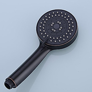 5 Function Handheld Shower Head - High Pressure Bath Spa Fixture, 4" Oil Rubbed Bronze Finished