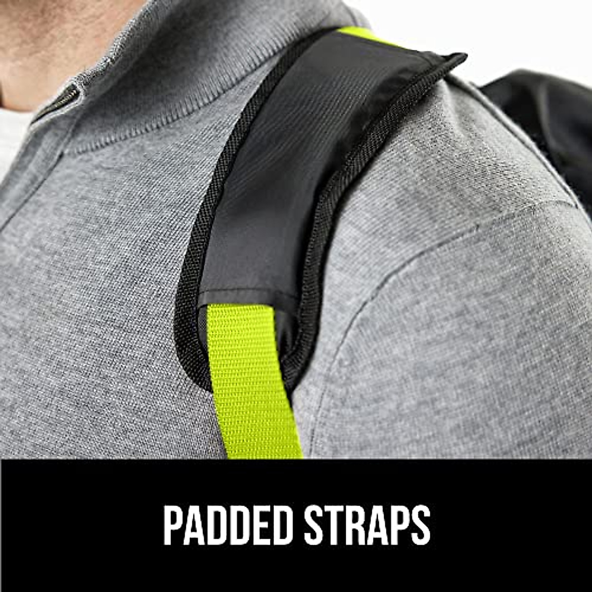 Gorilla Grip Car Seat Travel Bag, Water Dirt and Tear Resistant, Easy Carry Padded Backpack Covers for Airplane, Gate Check Bags Infant Booster Convertible Carseat Plane Cover, Fluorescent