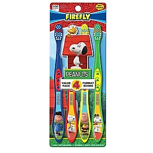 Firefly Peanuts Soft Toothbrush 4 Each