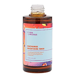 Good Molecules Niacinamide Brightening Toner 120ml/4oz - Facial Toner with Niacinamide, Vitamin C, and Arbutin for Even Texture, Tone - Skin Care for Face for Hyperpigmentation and Enlarged Pores