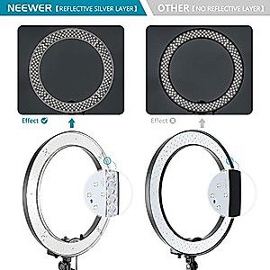 Neewer Ring Light Kit:18"/48cm Outer 55W 5500K Dimmable LED Ring Light, Light Stand, Carrying Bag for Camera,Smartphone,YouTube,TikTok,Self-Portrait Shooting, Black, Model:10100416