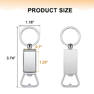 Personalized Master Custom Opener Keychain with Picture Engraved Color Photo Keychain Accessories Jewelry for Dad Husband Birthday Father's Day Gifts