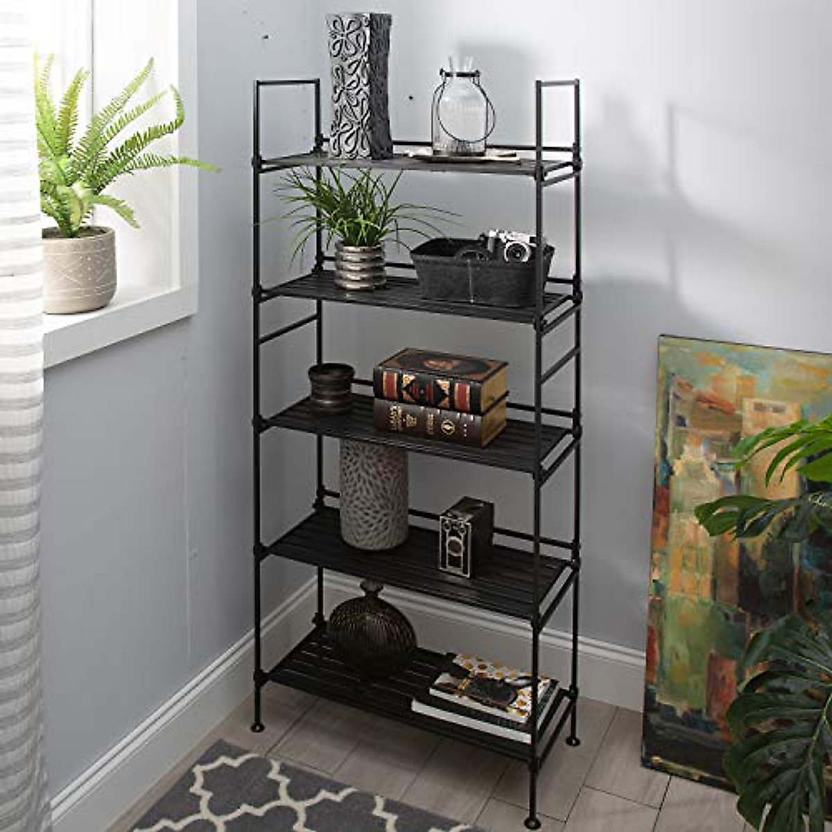 Neu Home Espresso 5 Tier Wide Free Standing Shelf