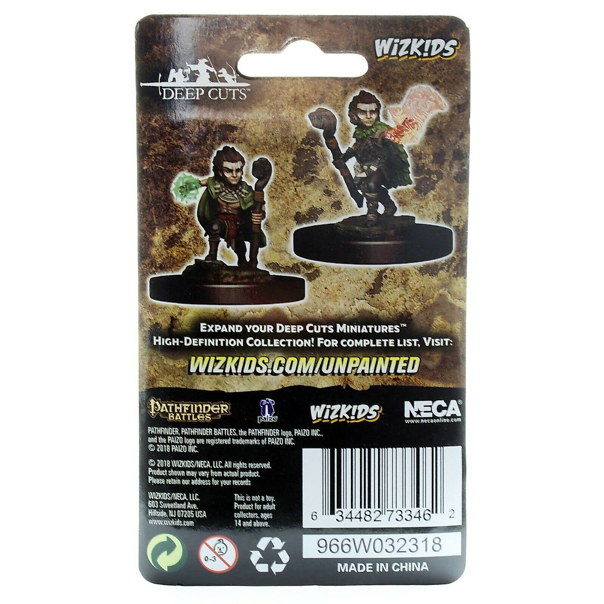 Pathfinder Deep Cuts Unpainted Miniatures: Wave 5: Gnome Male Druid