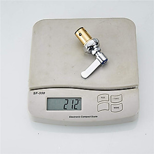 Weirun Brass Spindle Assembly Faucet Handle for Eterna Valve Replacement Commercial Pre Rinse Kitchen Sink Faucet Wall Mount Chrome fit for T&S Faucets