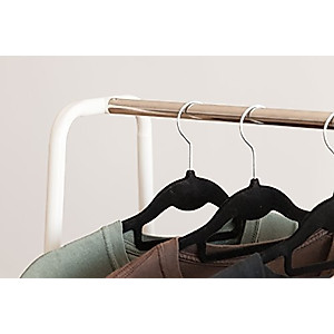 IRIS USA 586950 IRIS Non-Slip Clothes Hanger, Black, Set of 10, 10 Piece
