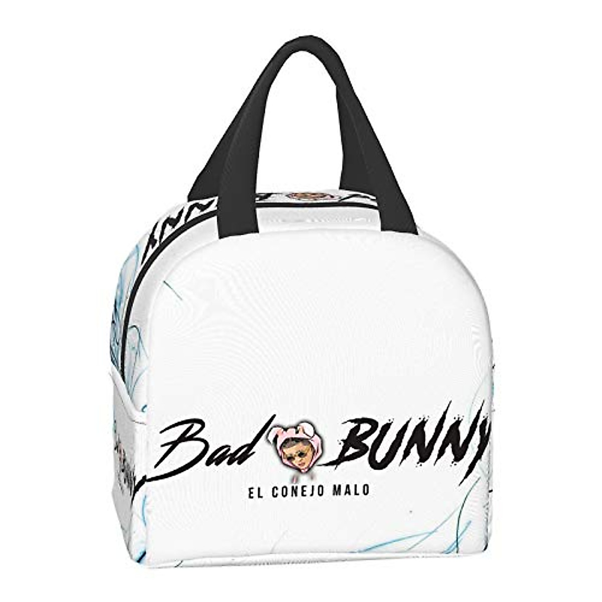 Bad Bu-nny Insulated Lunch Bags For Kids & Women Durable Reusable Leakproof Mens Lunch Box Lunch Tote Bag Cooler Bag Container Lunch Pail Bags For Work Picnic Sports Travel