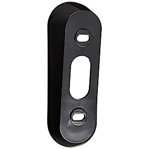 AirTech Home Automation Vertical Wedge and Base Bracket Replacement for Google Nest Hello Video Doorbell with10-Degree Downward View Compatible with Wired (Black)
