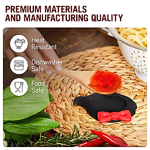 Betty's Fun Wig-Shaped Silicone Spoon Rest/Utensil Rest from a Series of Cool Kitchen Gadgets | 50s-Style Spoon Rest for Kitchen Counter | Original Kitchen Accessories by Monkey Business