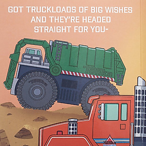 Hallmark Birthday Greeting Card for Kids (Hasbro Tonka Truck)