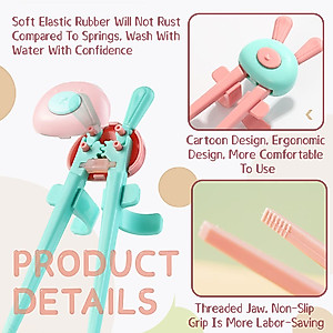 4pcs Cute Deer Finger Chopsticks for Gamers, Potato Chips Snack Chopsticks Snack Clips, Finger Tongs Fun Chopsticks Food Tweezers (Deer)