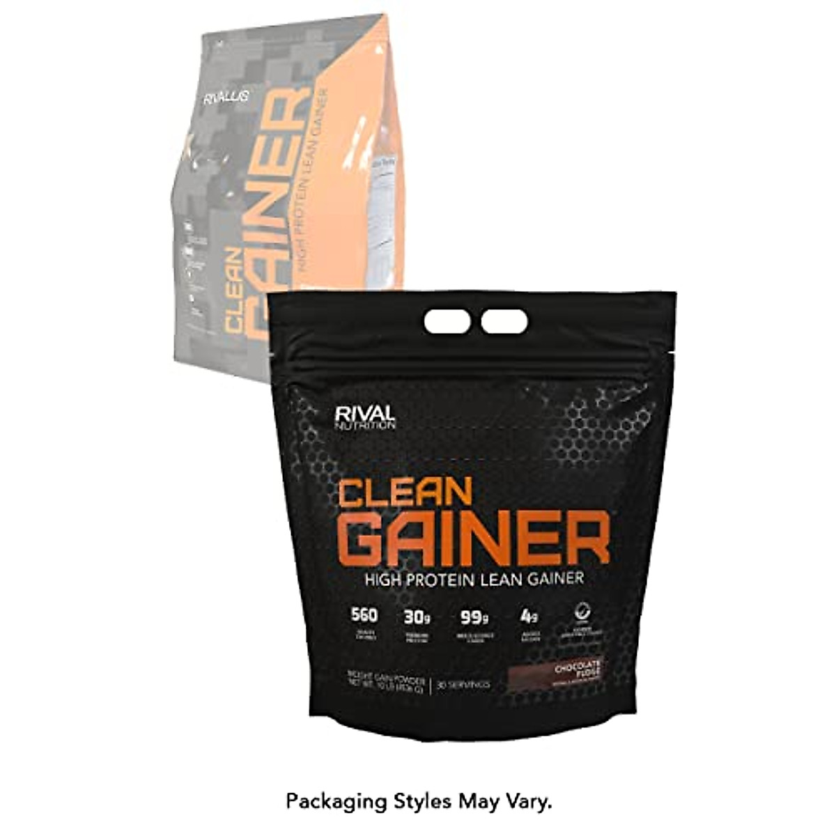 Rivalus Clean Gainer - Chocolate Fudge 10 Pound - Delicious Lean Mass Gainer with Premium Dairy Proteins, Complex Carbohydrates, and Quality Lipids, No Banned Substances, Made in USA