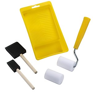 Paint Roller, Sponge Paint Brushes, High-Density Foam Refill 2", Small Finest Finish Paint Roller Kit for Chalk Painting DIY Stenciling, Furniture, Arts Craft