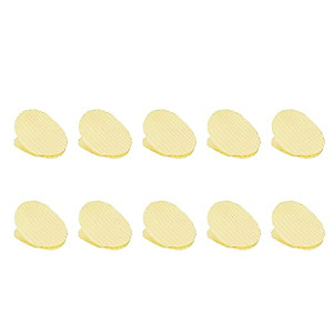 Coshar 10Pcs Potato Chip Shape Clip Sealing Food Clips Plastic Clips for Snack Kitchen Storage Paper Positioning Clip Photo File Clamps (Round)