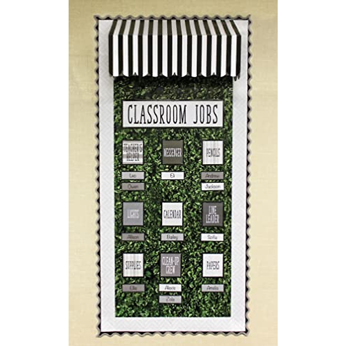 Teacher Created Resources Black & White Stripes Awning (TCR77505)