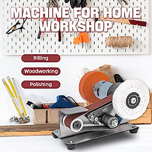 3-In-1 Mini Belt Sander - 7 Adjustable Speed Knife Making Belt Grinder Knife Sharpening System - For Hunting Serrated & Kitchen Knives Wood Plastic Crafts