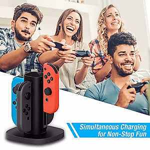 Centeni Joy Con Charging Dock Switch Controller Charger Station for Nintendo Switch 2017& Nintendo Switch OLED Joy-Con