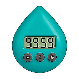 Shower Timer, Classroom Timers Kitchen Timer Bathroom Clock Energy Saver Waterproof Digital Timer (Batteries Not Included)