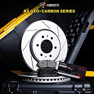 R1 Concepts Front Brakes and Rotors Kit |Front Brake Pads| Brake Rotors and Pads| Optimum OEp Brake Pads and Rotors WLUN1-48166
