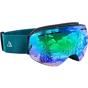 Retrospec G2 Ski and Snowboard Goggles for Men and Women, With Magnetic 100% UV Blocking, Anti-Scratch and Anti-Fog Lenses for Protection and Comfort One Size Fits Most