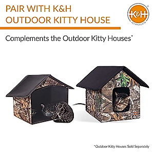 K&H PET PRODUCTS Outdoor Kitty Dining Room Realtree Edge 14 X 20 X 16.5 Inches